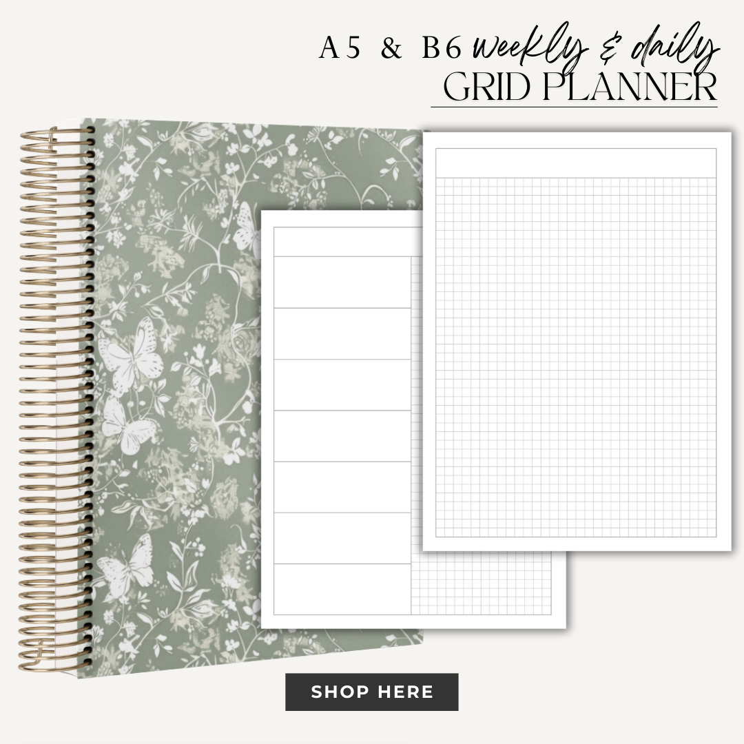 Grid Planner (Weekly & Daily) – Harriet Wright Designs