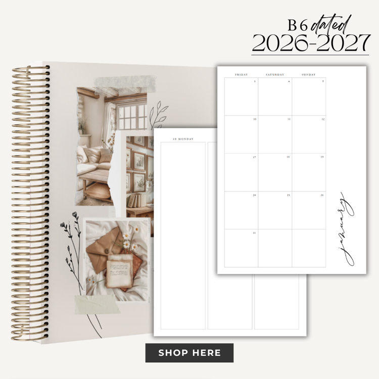 B6 Dated Planner – Harriet Wright Designs