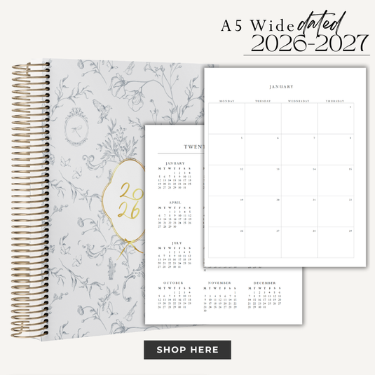 A5 Wide Planner DATED – Harriet Wright Designs