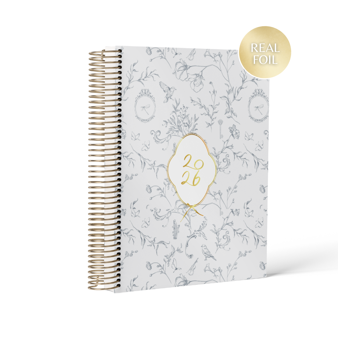 Blue Vintage || Monthly & Weekly Grid Planner (A5/B6) – Harriet Wright ...
