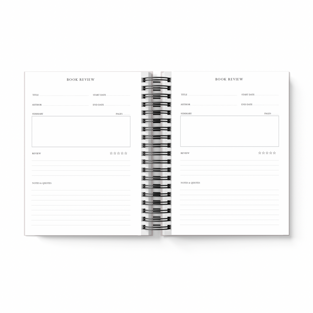 Reading Journal – Harriet Wright Designs