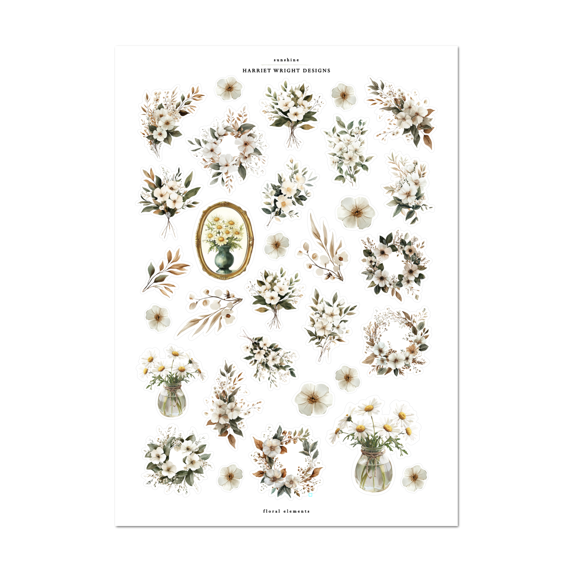 Sunshine | Floral Elements – Harriet Wright Designs
