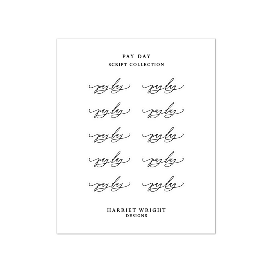 Foiled Scripts – Harriet Wright Designs